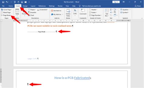 How To Insert Page Breaks In Word OfficeBeginner