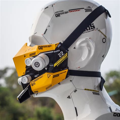 Special Cyberpunk Face Mask 100 Handcrafted Cyber Techwear®