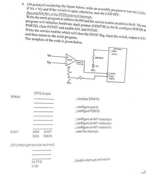 4 20 Points Considering The Figure Below Write An