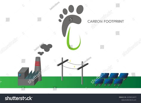 Carbon Footprint Concept Design Carbon Neutrality Stock Vector Royalty Free 2278151677