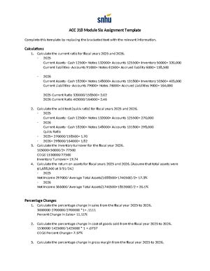 Problem Set Module ACC Studocu