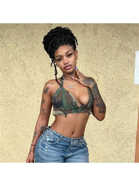 Wholesale Sexy Fashion Halter Lace Up Green Camouflage Top Lqq040588ge