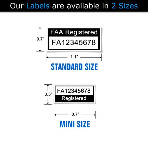 Bundle Faa Registration Id Card And Labels 3 Sets Commercial