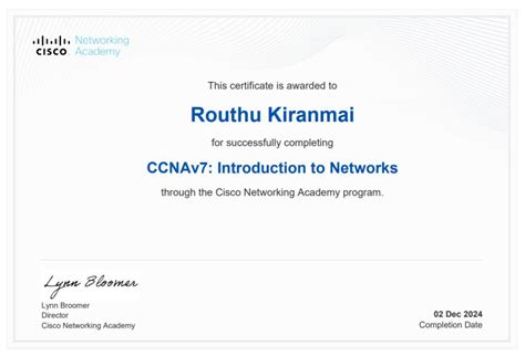 Kiranmai Routhu On Linkedin Networking Ccna Cisco
