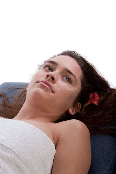 Lying On Massage Table Stock Image Image Of Therapy 18206377