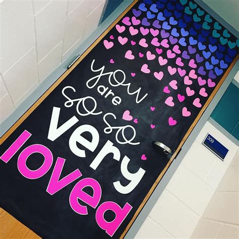 February Door Decoration Set Valentines Classroom Door School Door