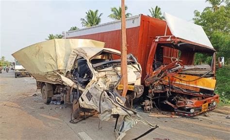 Road Accident కృష్ణా జిల్లాలో ఘోర రోడ్డు ప్రమాదం ఆరుగురి మృతి