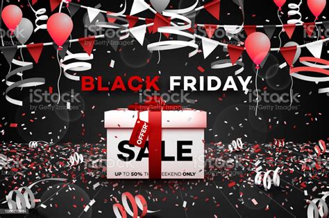 검은 금요일 판매 배너입니다 3d 상자 종이 개념적 할인 포스터입니다 벡터 일러스트 레이 션 개념에 대한 스톡 벡터 아트 및 기타 이미지 Istock