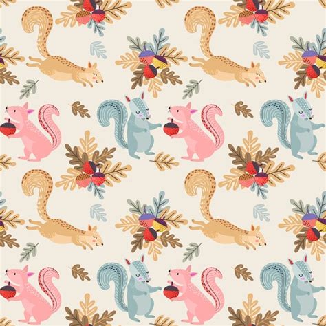 Squirrel Pattern Art Images Free Download On Freepik