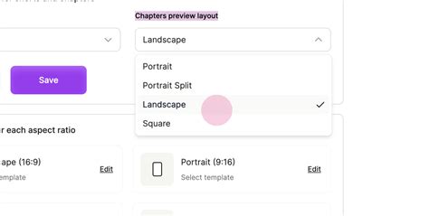 how to set layout preferences for clips vidyo ai