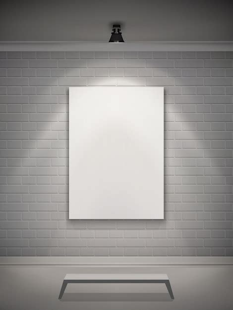 갤러리 인테리어 현실 무료 벡터