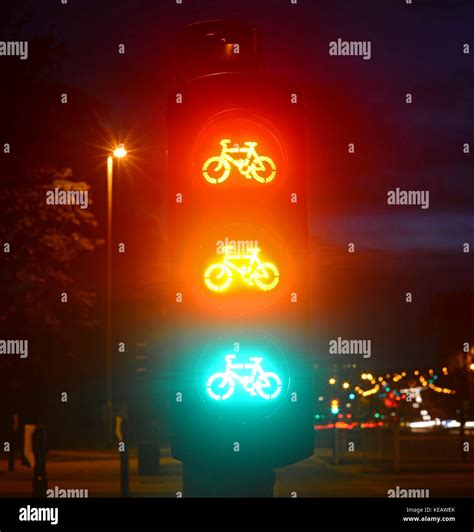 Traffic Lights For Cyclists On New Leeds Super Cycle Highway At