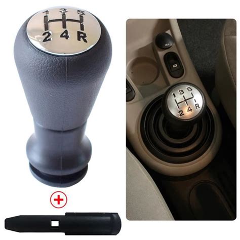 Argent 5 vitesses Pommeau de levier de vitesse pour citroën Saxo