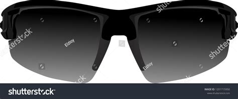 Black Sport Sunglasses Vector Illustration Stock Vector Royalty Free