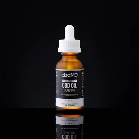 Cbd Tincture Full Spectrum 3000mg Natural Flavor Cbdmd
