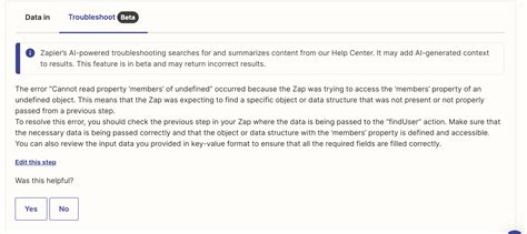 Zaps Suddenly Dont Work Anymore Clickup Connection Cannot Read Property Members Of