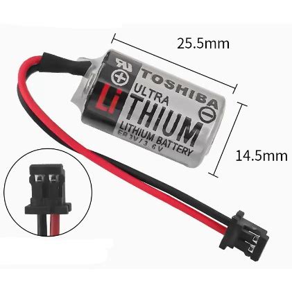 台灣現貨 適用 東芝 電池 TOSHIBA ER3V 3 6V 1000毫安 鋰電池 黑色插座 棕色插座 蝦皮購物