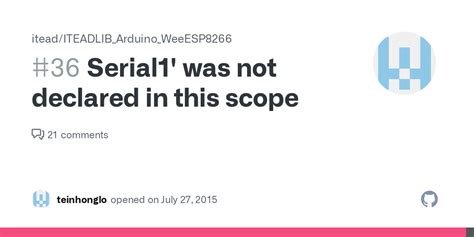 Serial1 Was Not Declared In This Scope Issue 36 Itead ITEADLIB