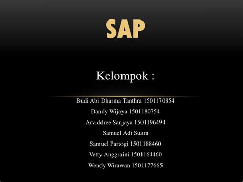 PPT SAP PowerPoint Presentation Free Download ID 3449578