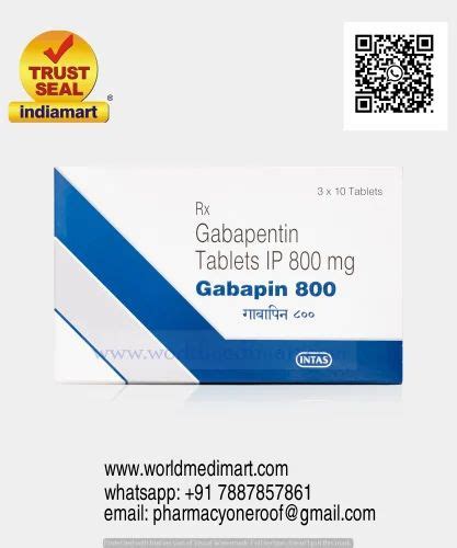 Gabapin 800 Mg Tablet 10 Tablets At Rs 550 Stripe In Nagpur Id