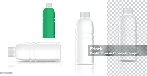 Mock Up Realistis Plastik Transparan Produk Kemasan Untuk Minuman