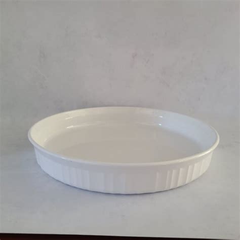 Corningware Kitchen Vintage Corning Ware Quiche Baking Dish F3b French White Round Poshmark