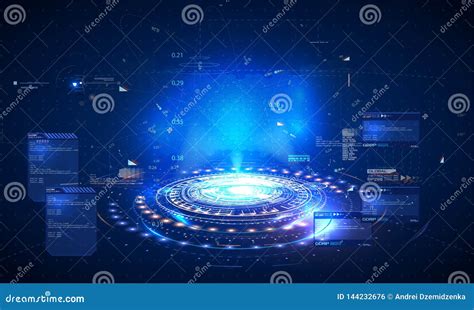 Futuristic Hologram Layout For Your Hud Gui Ui Style Design Futuristic Sci Fi User Interface