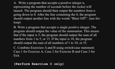 Solved A Write A Program That Accepts A Positive Integer N Chegg
