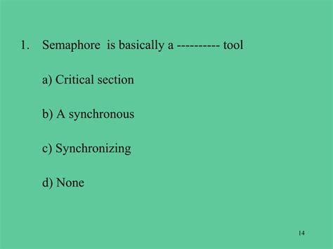 22 Semaphores Nd Proces Communi Ppt