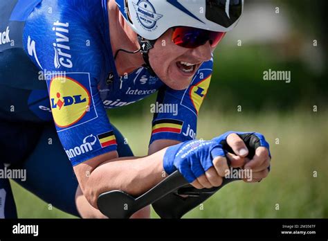 Belgian Yves Lampaert Of Deceuninck Quick Step Pictured In Action During The Men S Elite