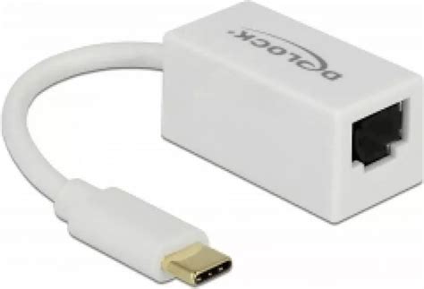 Adaptor Retea Delock Rj45 Usb Type C Alb 65906 Domo Ro