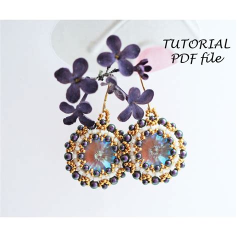 Earrings Tutorial Rivoli Earring Tutorial Beaded Earrings Pattern