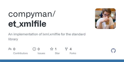 GitHub Compyman Et Xmlfile An Implementation Of Lxml Xmlfile For The Standard Library