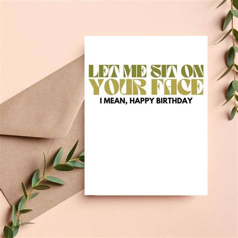 Sexy Birthday Card Etsy