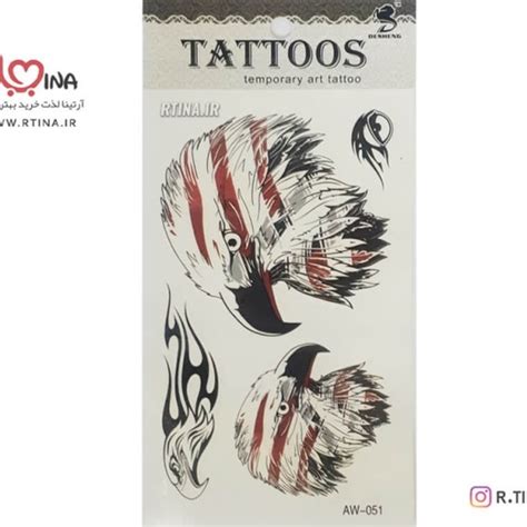 خرید تاتو موقت پسرانه دخترانه رنگی مدل عقاب جدید 2020