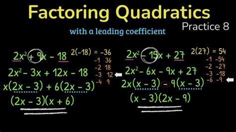 Factoring Expressions Practice 8 Learn How To Factor Quadratics
