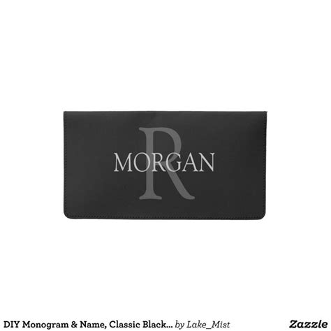 Monogram Checkbook Cover Personalized T Idea