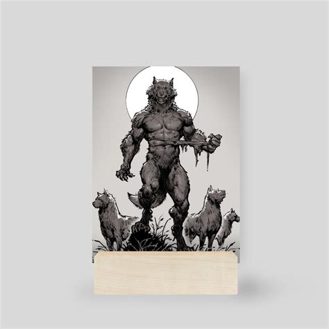 Weretober2020 Werewolf An Art Print By Taran Fiddler Inprnt