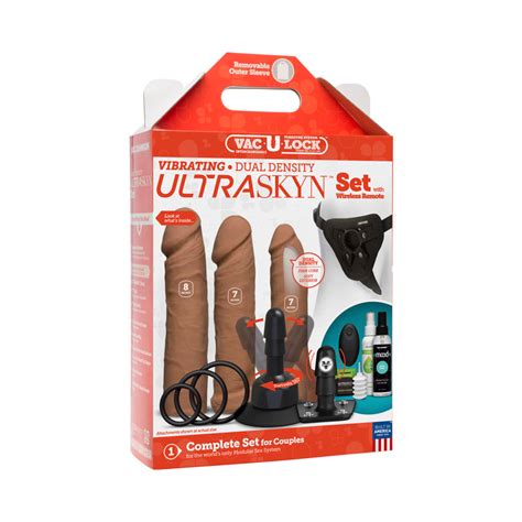 Vac U Lock Vibrating Dual Density Ultraskyn Set Wwireless Remote Ca
