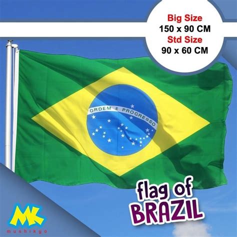 Jual Jpf 1015 Bendera Brazil Ukuran Besar Flag Sale Shopee Indonesia
