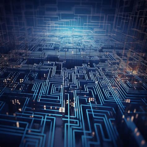 Abstract Image Of Maze Made Up Of Financial Charts And Data For Symbolizing The Idea Of