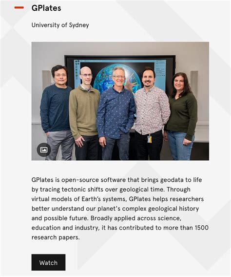 Gplates Finalist In Australian Museum Eureka Prize For Excellence In