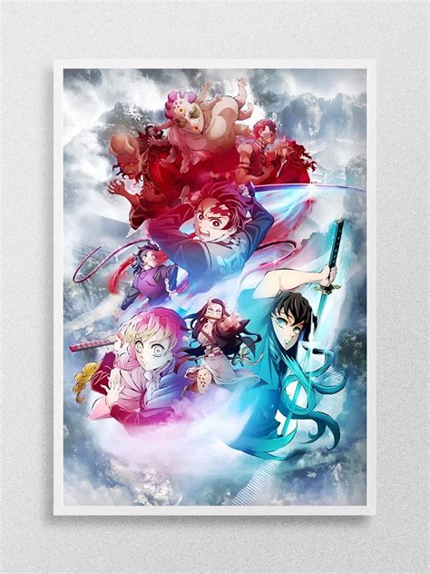 Demon Slayer Anime Poster Çerçevesiz Yüksek Kalite Anime Duvar Poster Poster Baskı Modelleri