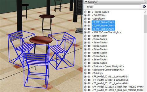 The Outliner Easy Nesting Components