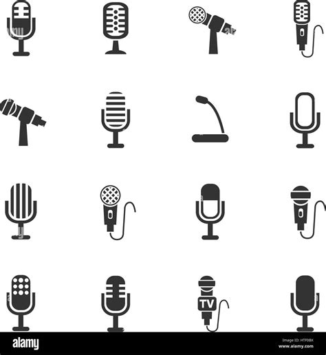Microphone Web Icons For User Interface Design Stock Vector Image And Art