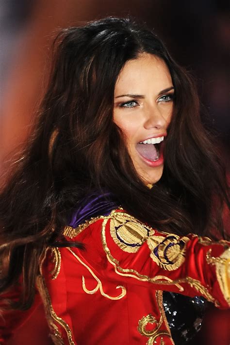Adriana Lima Shows Off Her Fantastic Body Wearing Red Black Lingerie At