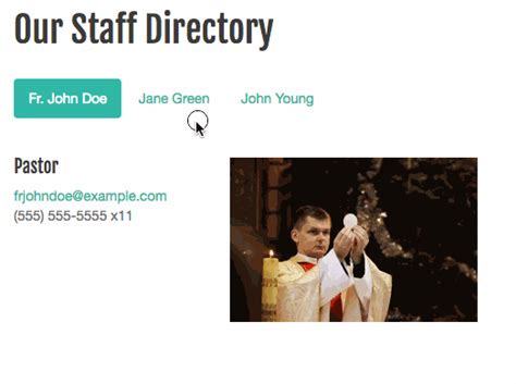 Creating Dynamic Catholic Web Content With Tabs Accordions