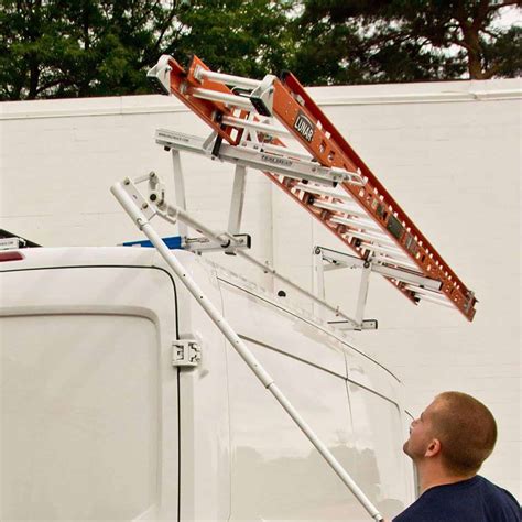 Ergorack Single Side Drop Down Ladder Rack Ford Transit 2015 Present