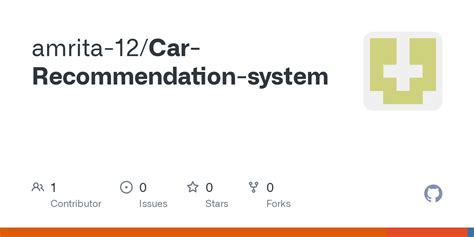 Github Amrita 12car Recommendation System