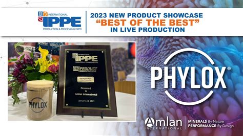 Amlan® Internationals Phylox® Honored With 2023 Ippe New Product